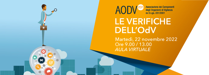 Le verifiche dell'OdV - 22 novembre 2022